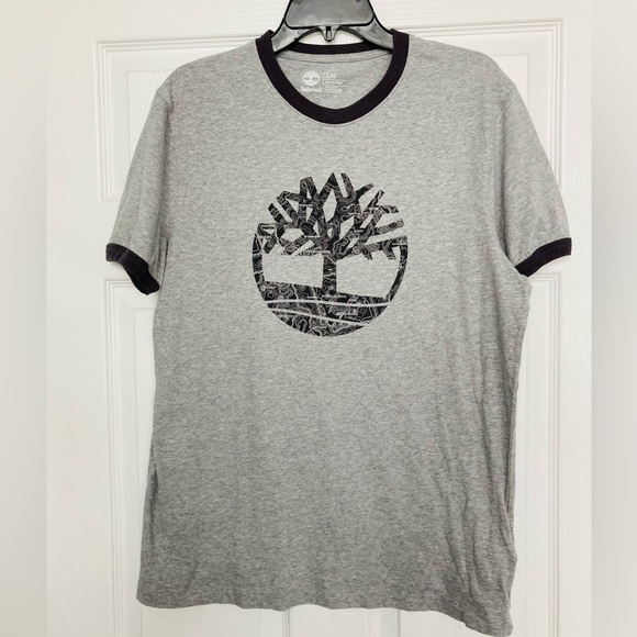 Timberland | Shirts | Timberland Tree Logo Tshirt Gray | Poshmark